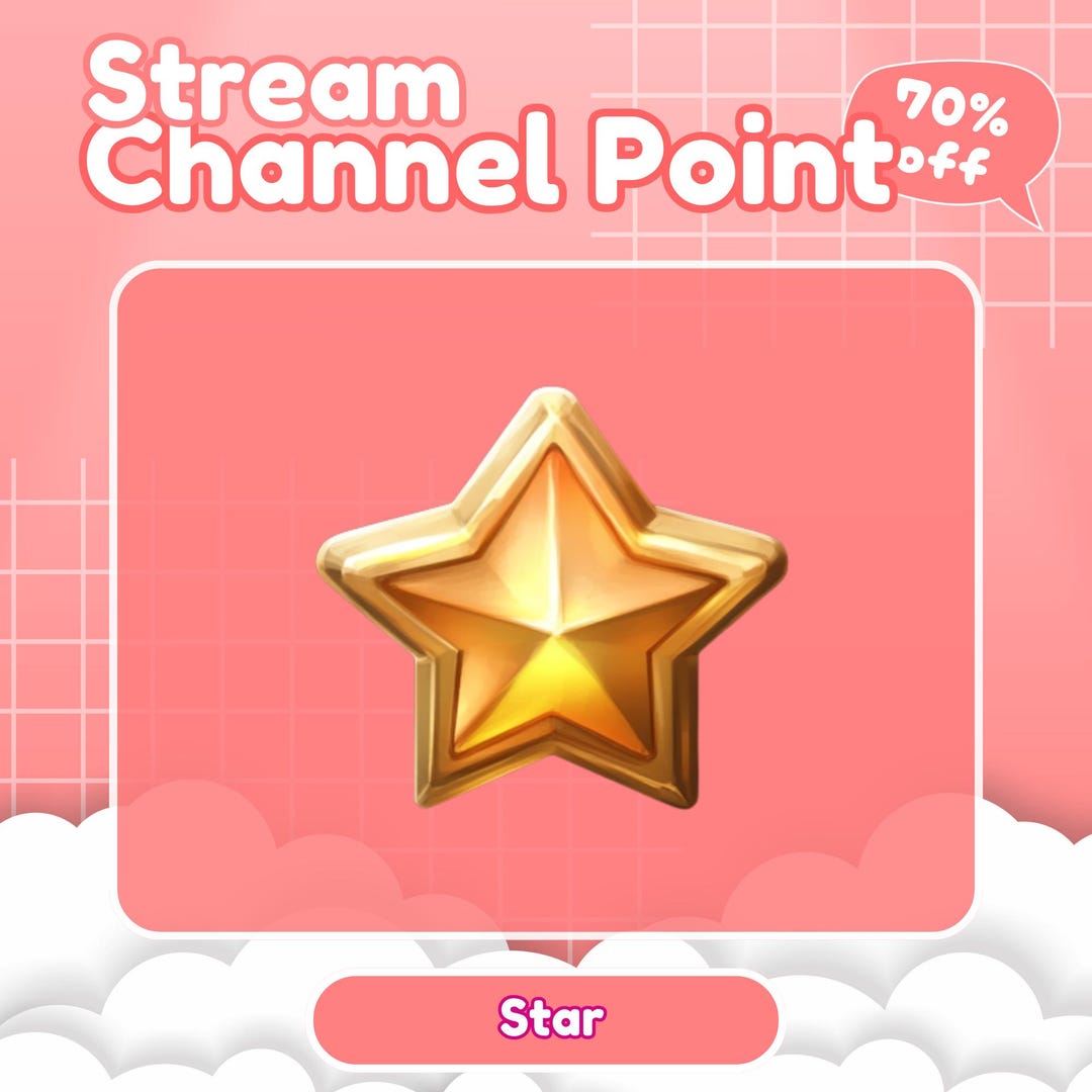 Star Channel Point for Twitch, Twitch Channel Point, Channel Point Icon ...