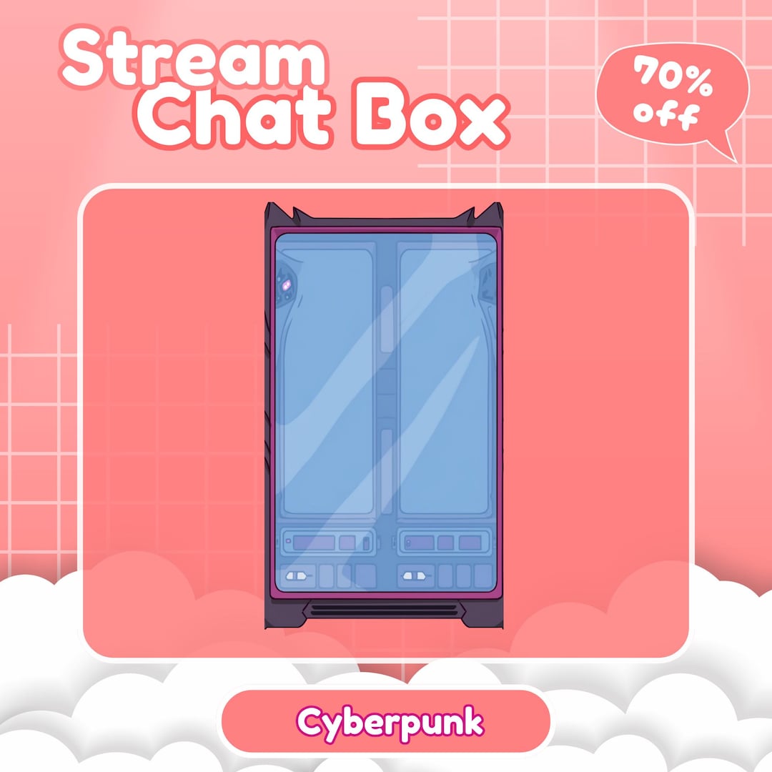 Cyberpunk Chatbox, Cute Chat Box Streamers, Chatbox Overlay, Chat Box ...