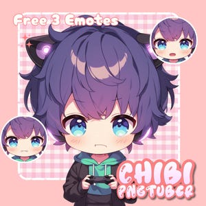 Cute Girl Pngtuber Model | Kawaii Chibi Avatar | Ready for Twitch ...
