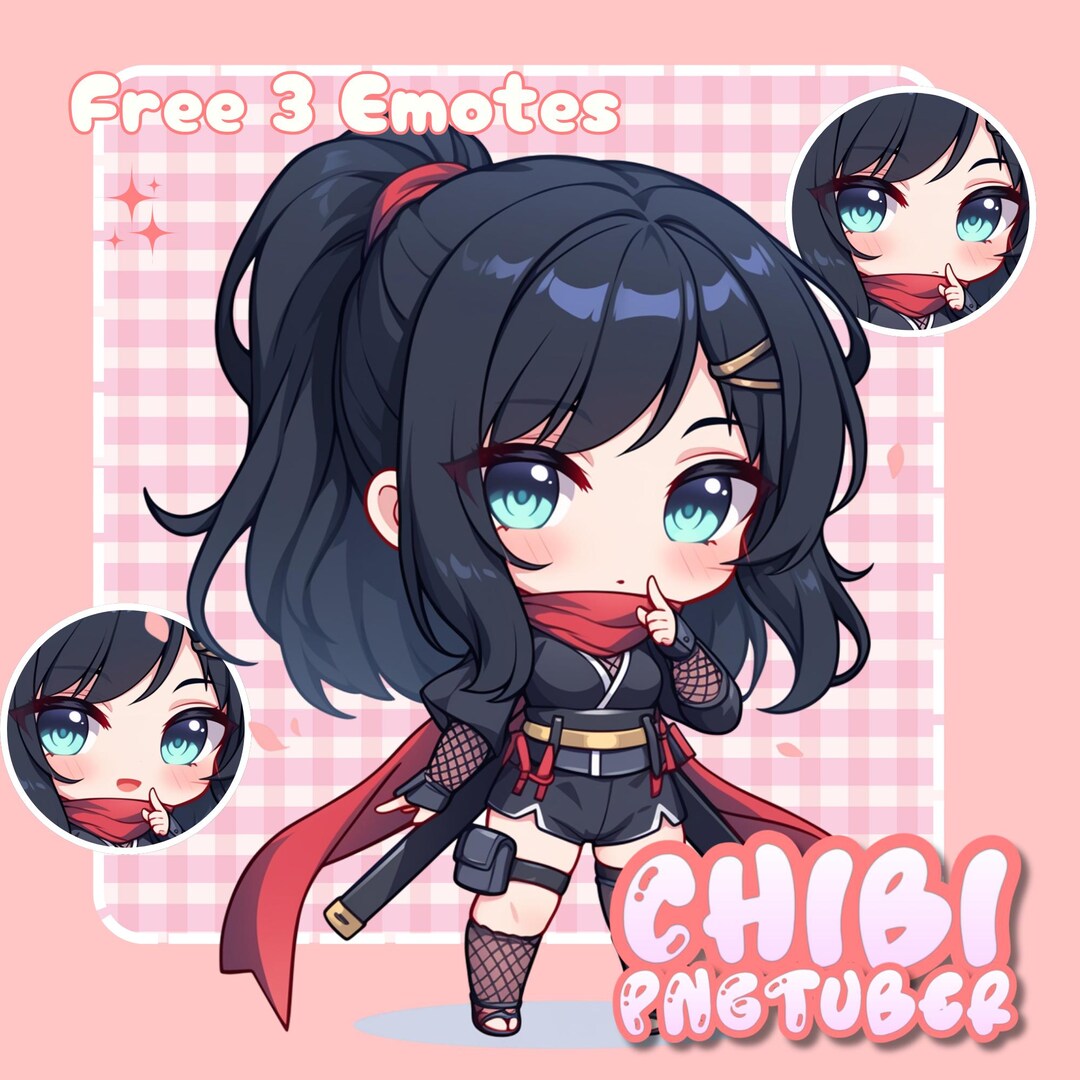 Cute Girl Pngtuber Model | Kawaii Chibi Avatar | Ready for Twitch ...