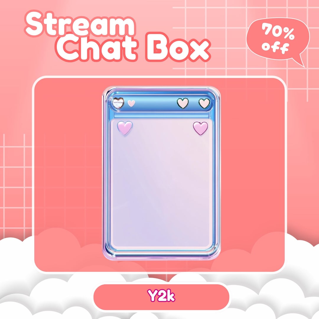 Y2k Chatbox, Cute Chat Box Streamers, Chatbox Overlay, Chat Box Widget ...