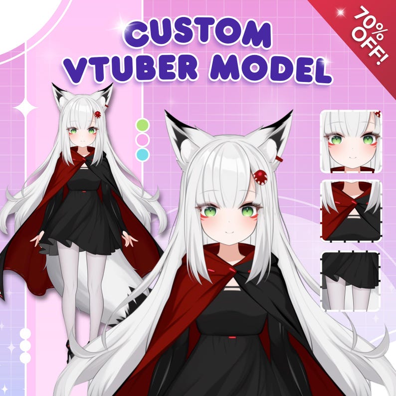 Custom Vtuber Model Live2d Commission | Vtuber Asset | Vtuber Model ...