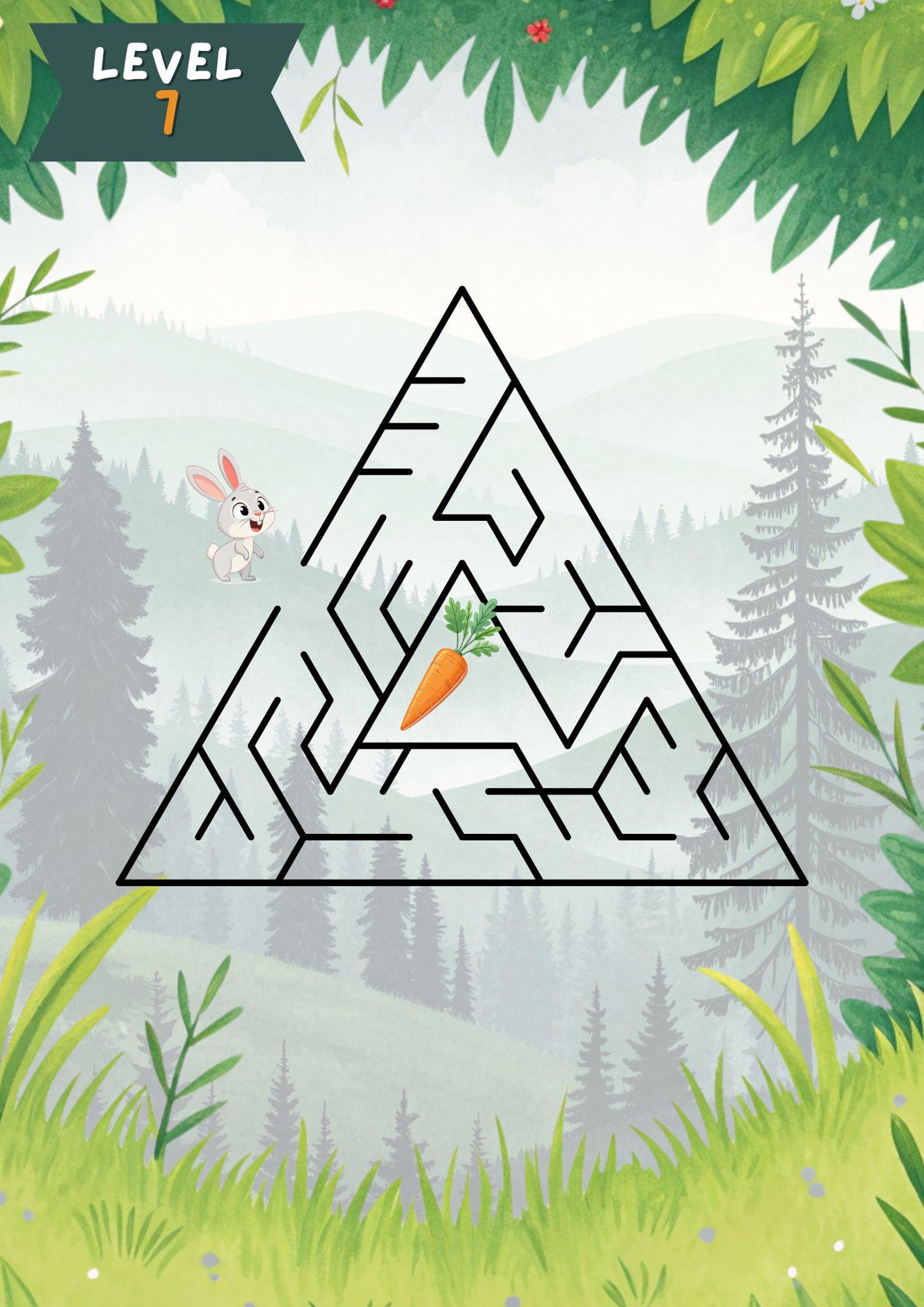 Maze Puzzle Solution Sheet - 19 Levels | Printable Escape Path Guide ...