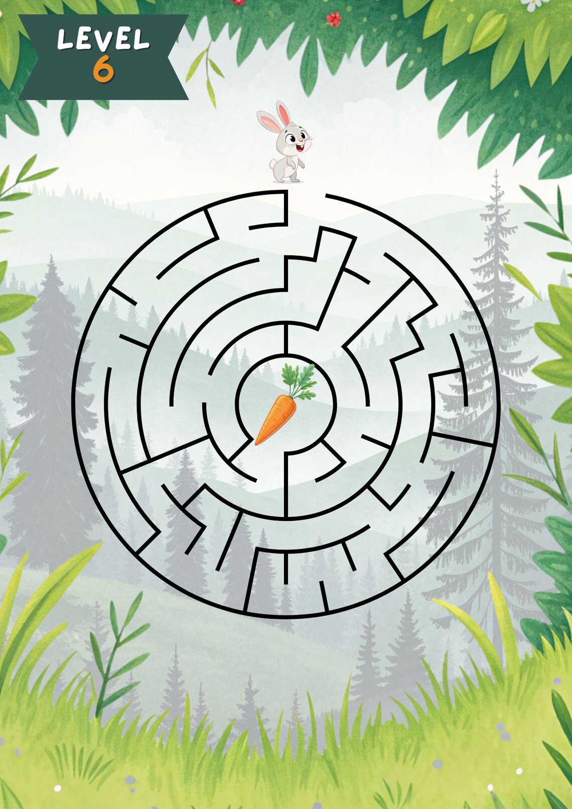 Maze Puzzle Solution Sheet - 19 Levels | Printable Escape Path Guide ...