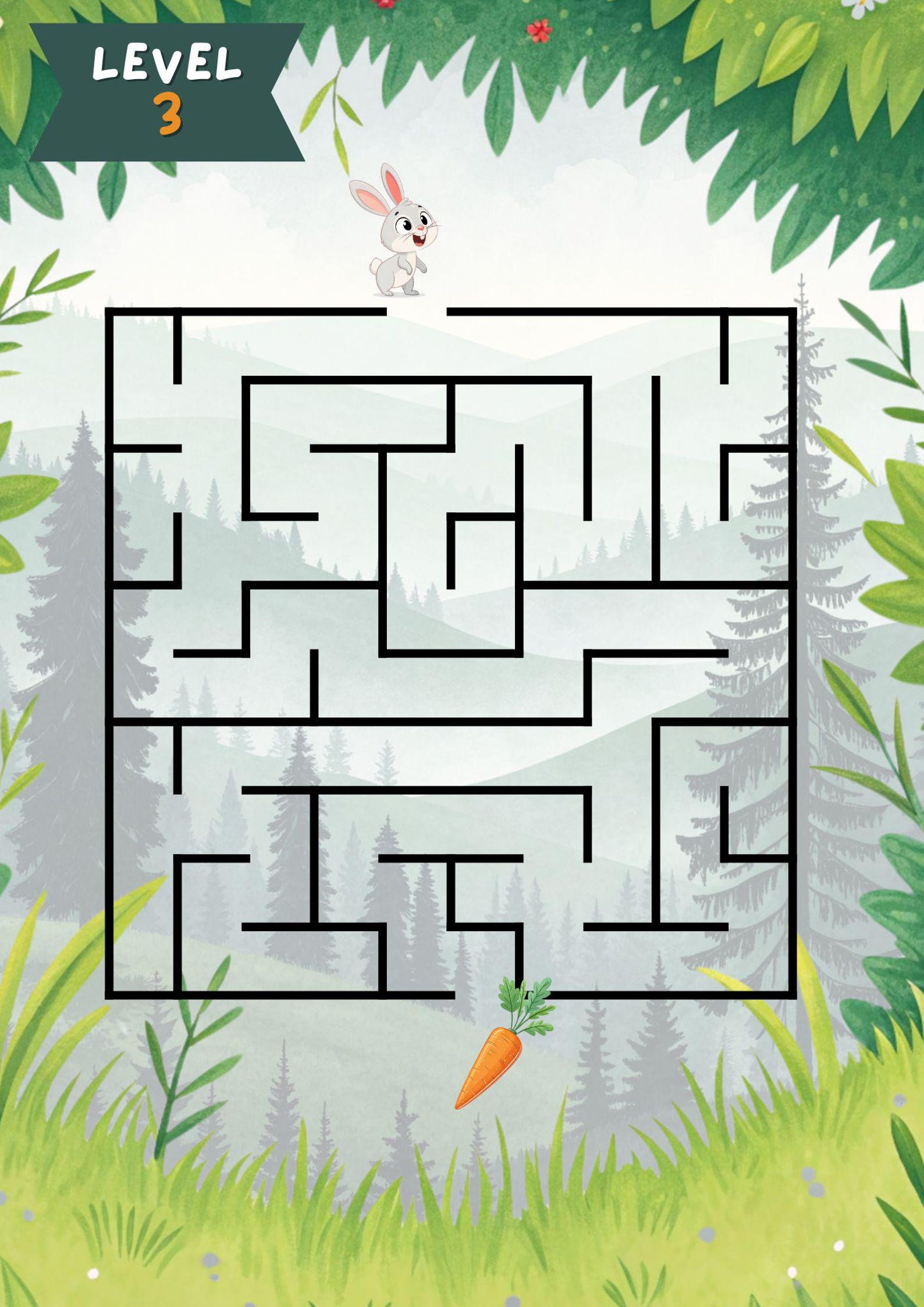 Maze Puzzle Solution Sheet - 19 Levels | Printable Escape Path Guide ...