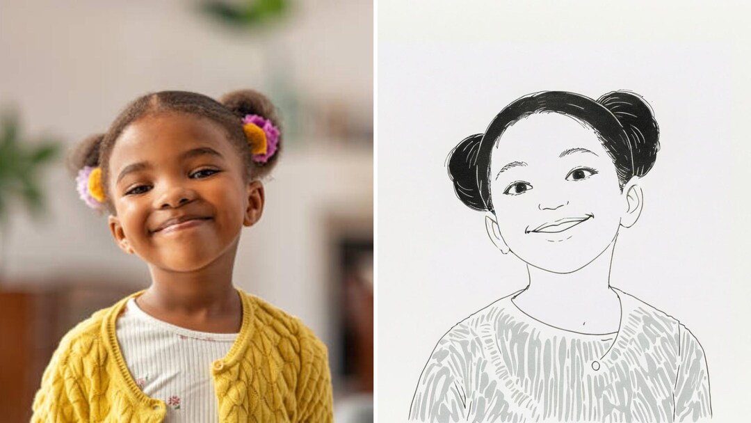 Portrait Sketch Line Art- Creative Gift for Your Loved Ones - Etsy