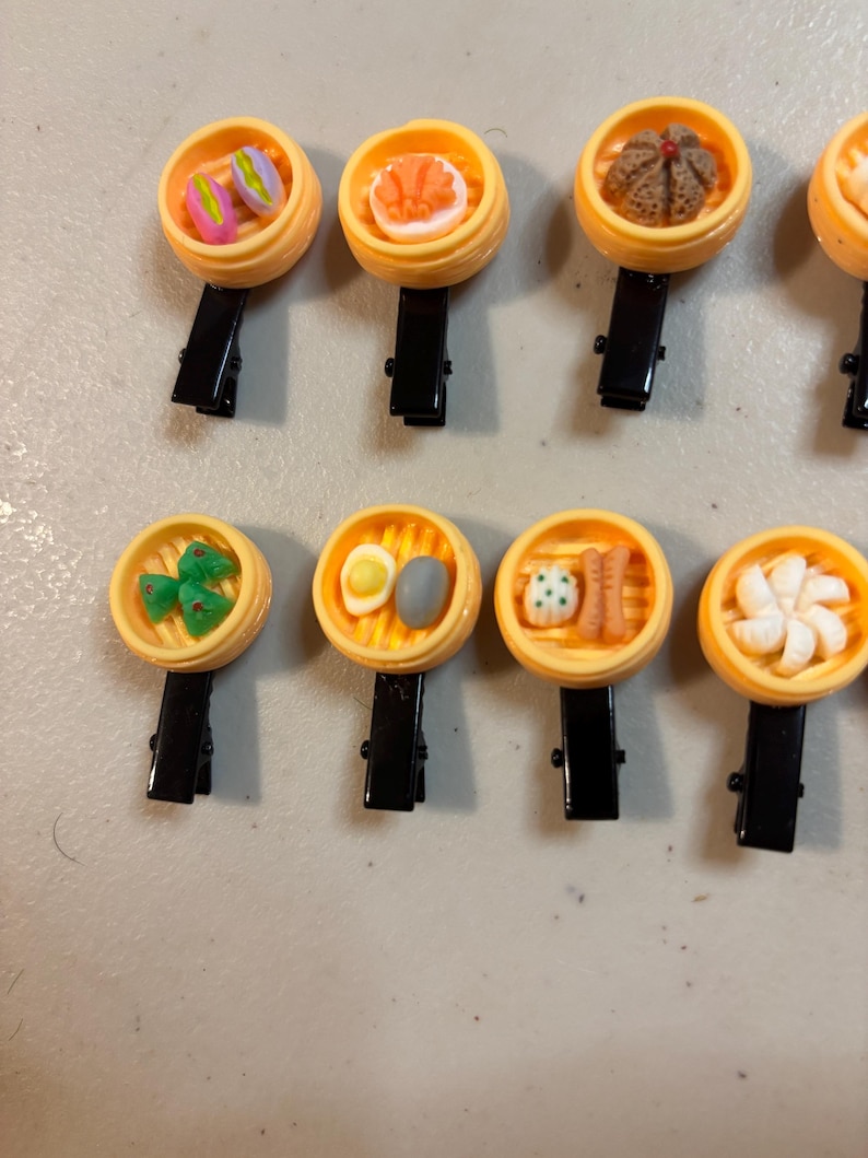 Dim Sum Hair Clips: Handmade Rave Sprouts, Festival Accessories - Etsy