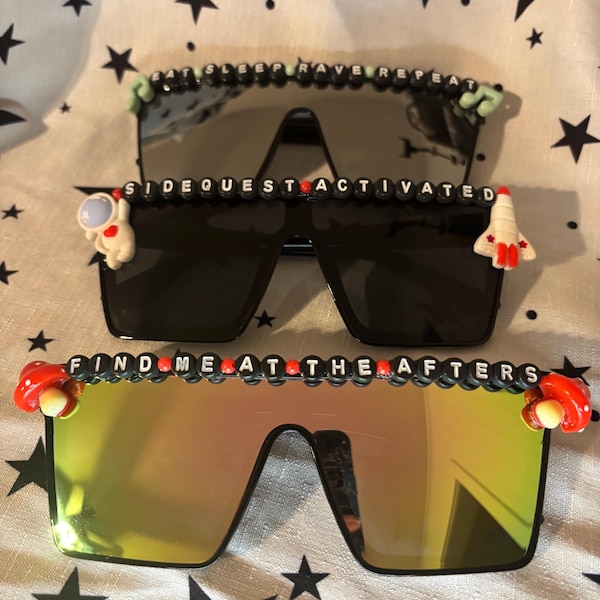 Festival Sunglasses Rave - Etsy