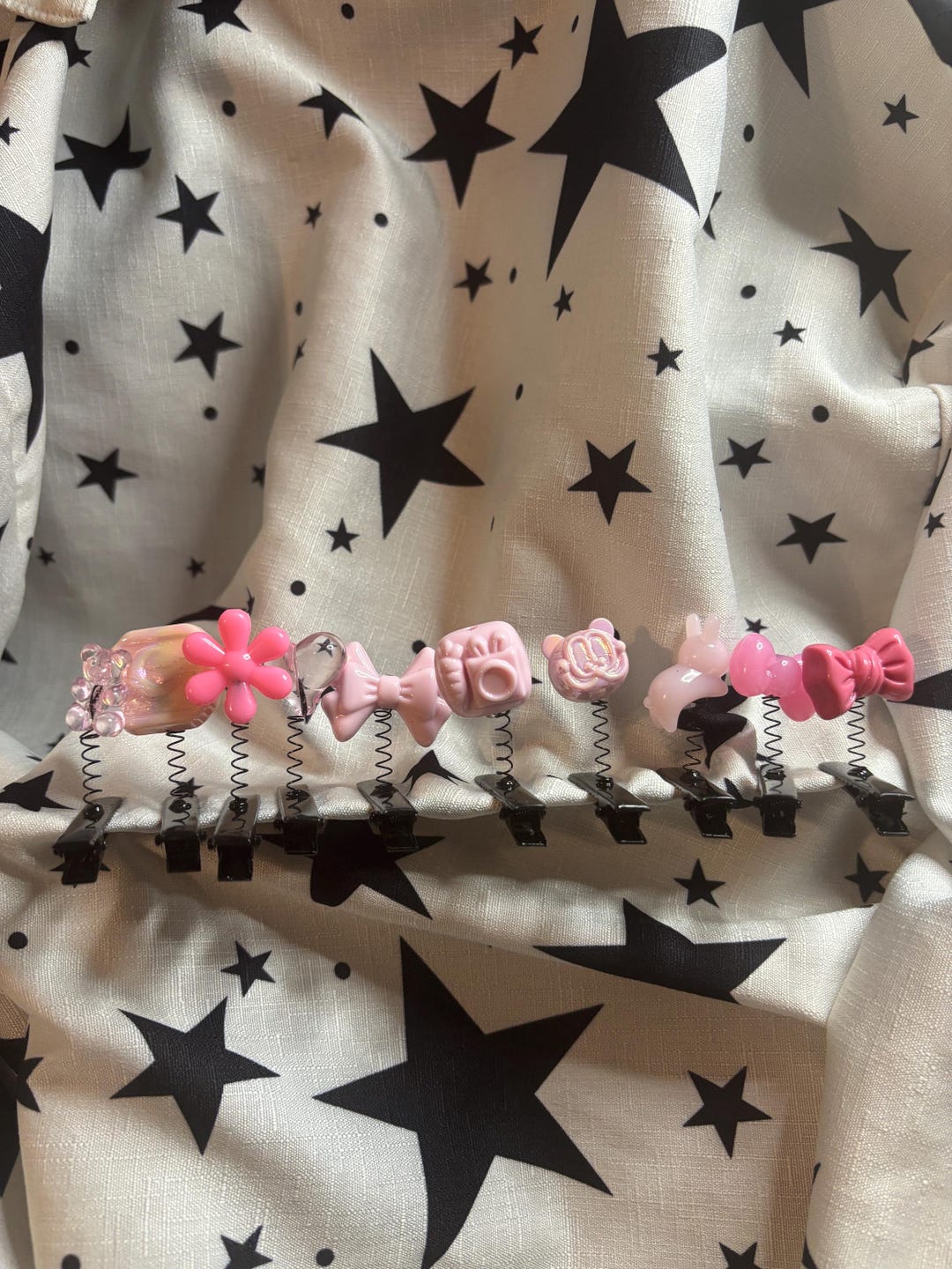 Rave Sprout Kawaii Bear Star Bows Sprouts Hat Clips Festival ...