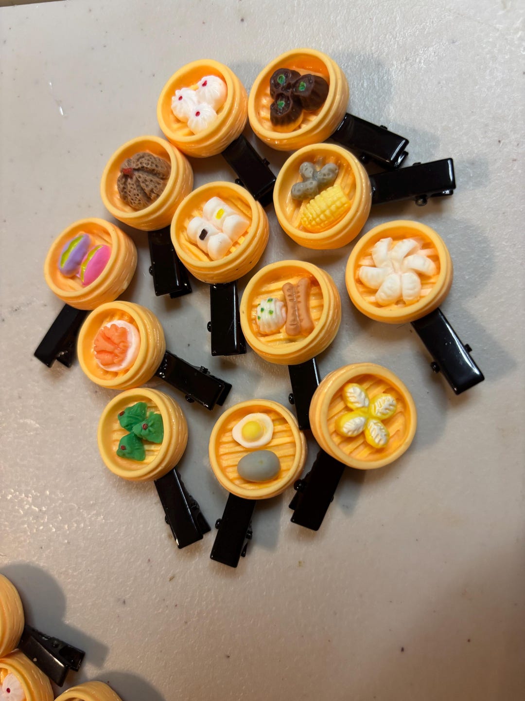 Dim Sum Hair Clips: Handmade Rave Sprouts, Festival Accessories - Etsy