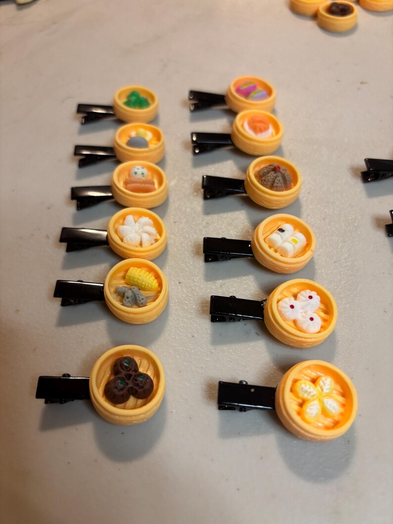 Dim Sum Hair Clips: Handmade Rave Sprouts, Festival Accessories - Etsy