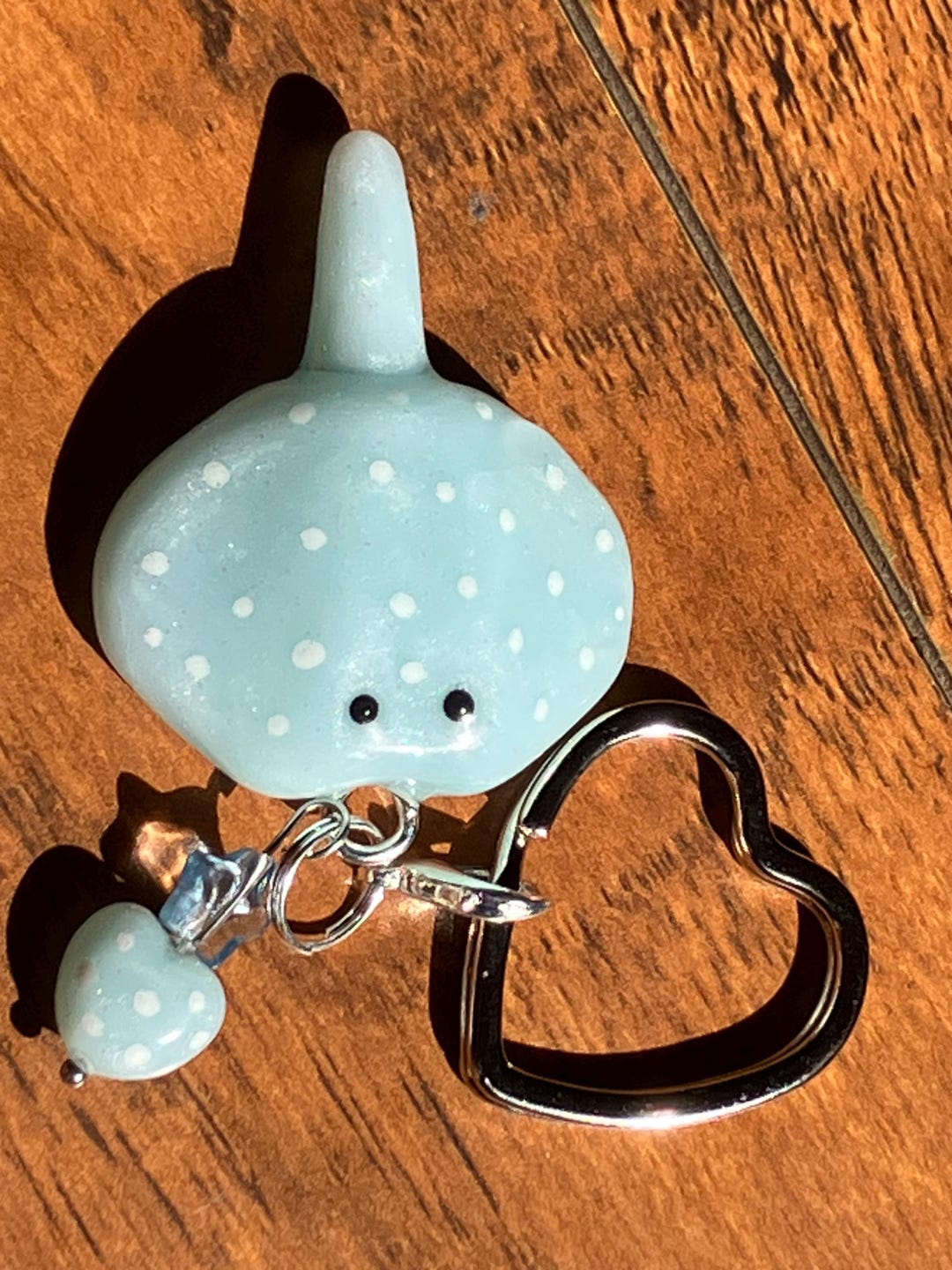 Stingray Charm, Polymer Clay Charm, Kawaii Stingray Charm, Stingray ...