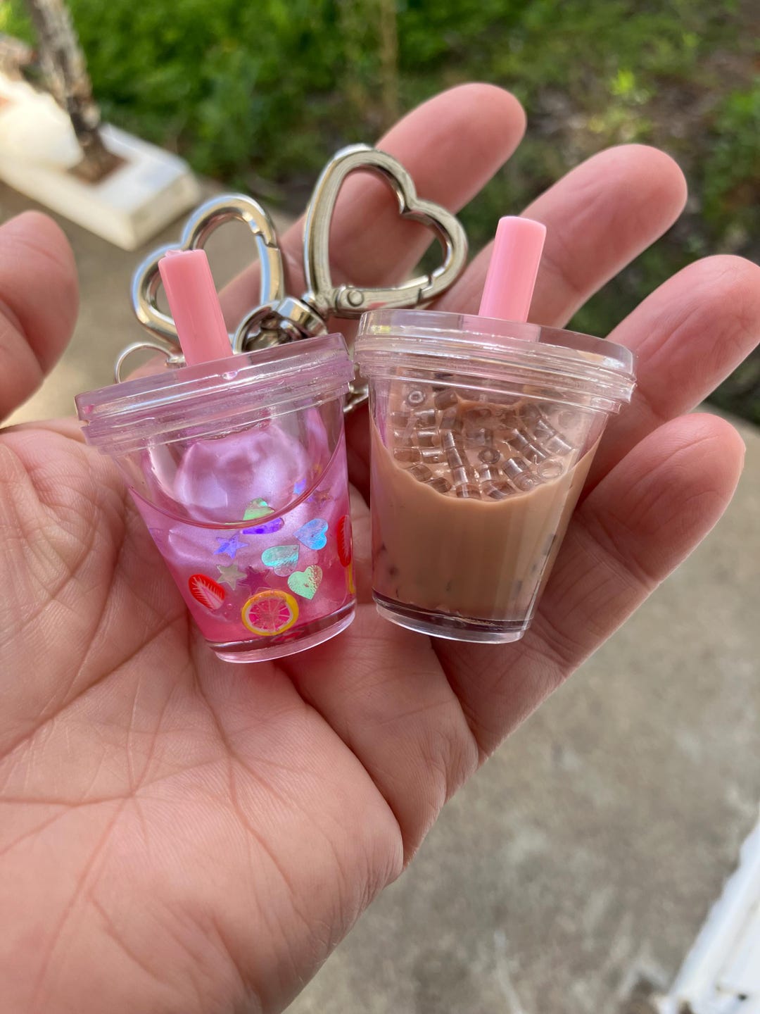 Drink Charm, Coffee Charm, Fake Drink Keychain, Polymer Clay Charm ...