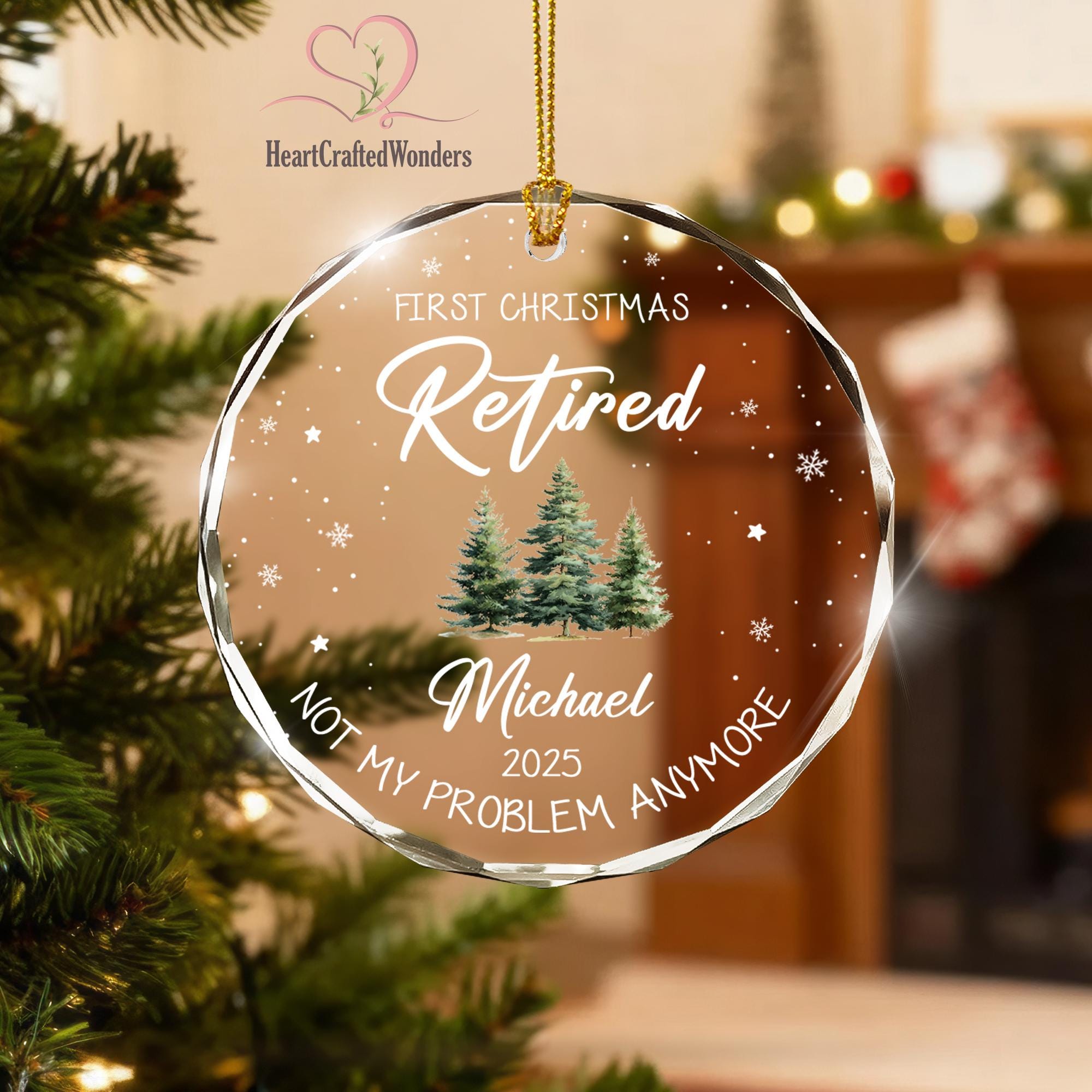 Personalized Retirement Gift, Retired Christmas Ornament, First ...
