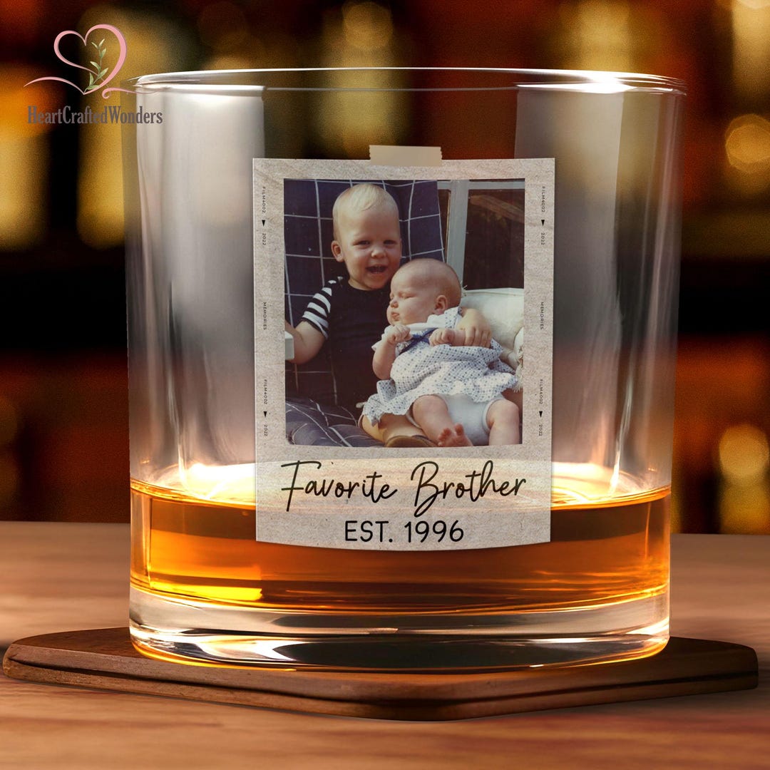 Brother Whiskey Glass, Favorite Brother Gifts, Brotherhood Gift for Him ...