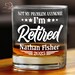 Retirement Whiskey Glass, Retirement Gifts for Men, Dad Retirement ...