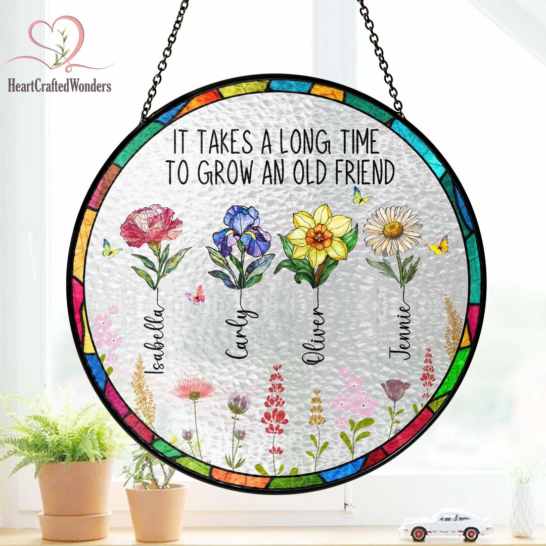 Friendship Gifts, Best Friend Suncatcher, Personalized Best Friend ...