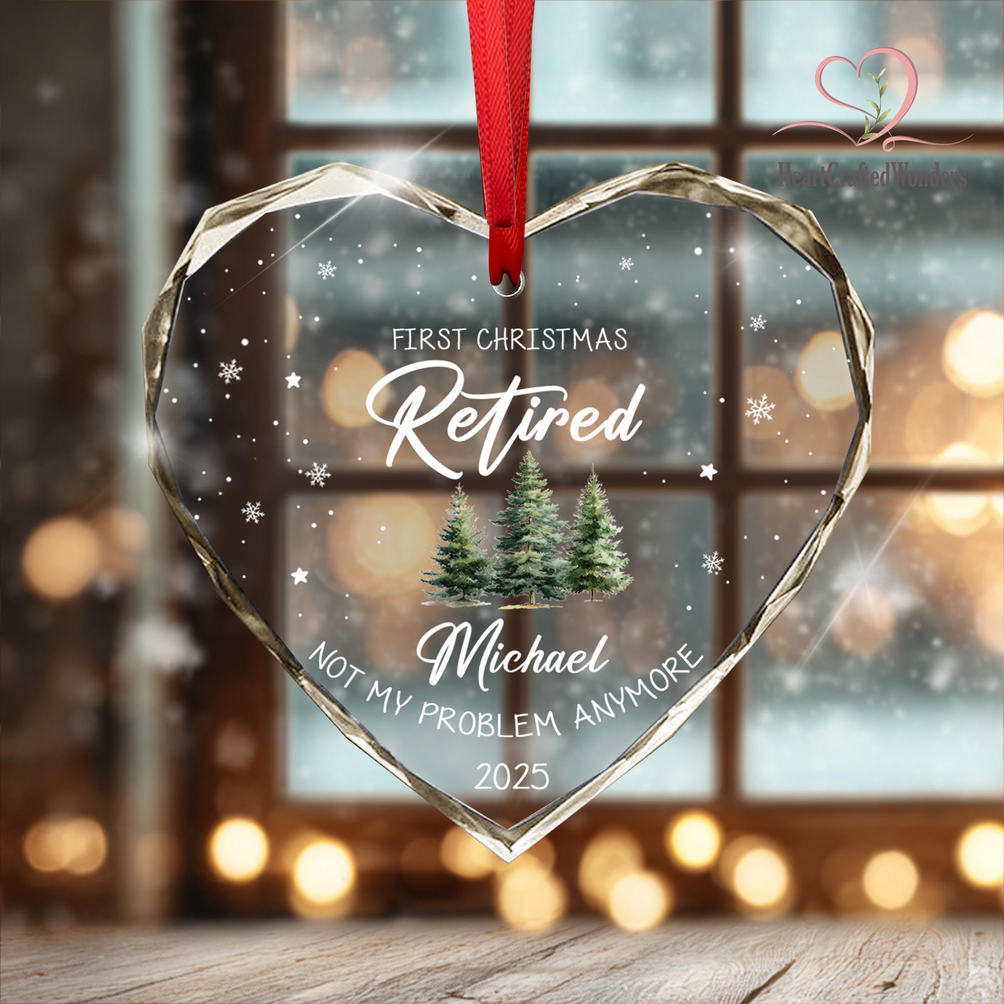 Personalized Retirement Gift, Retired Christmas Ornament, First ...