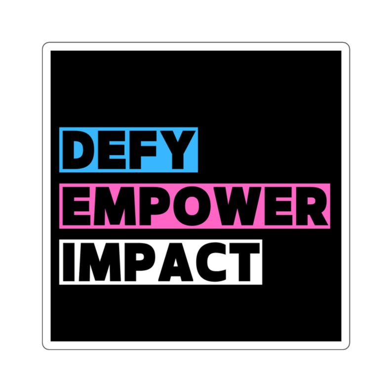 Trans Pride Square Stickers, Vinyl Decals for DEI Community, LGBTQ ...