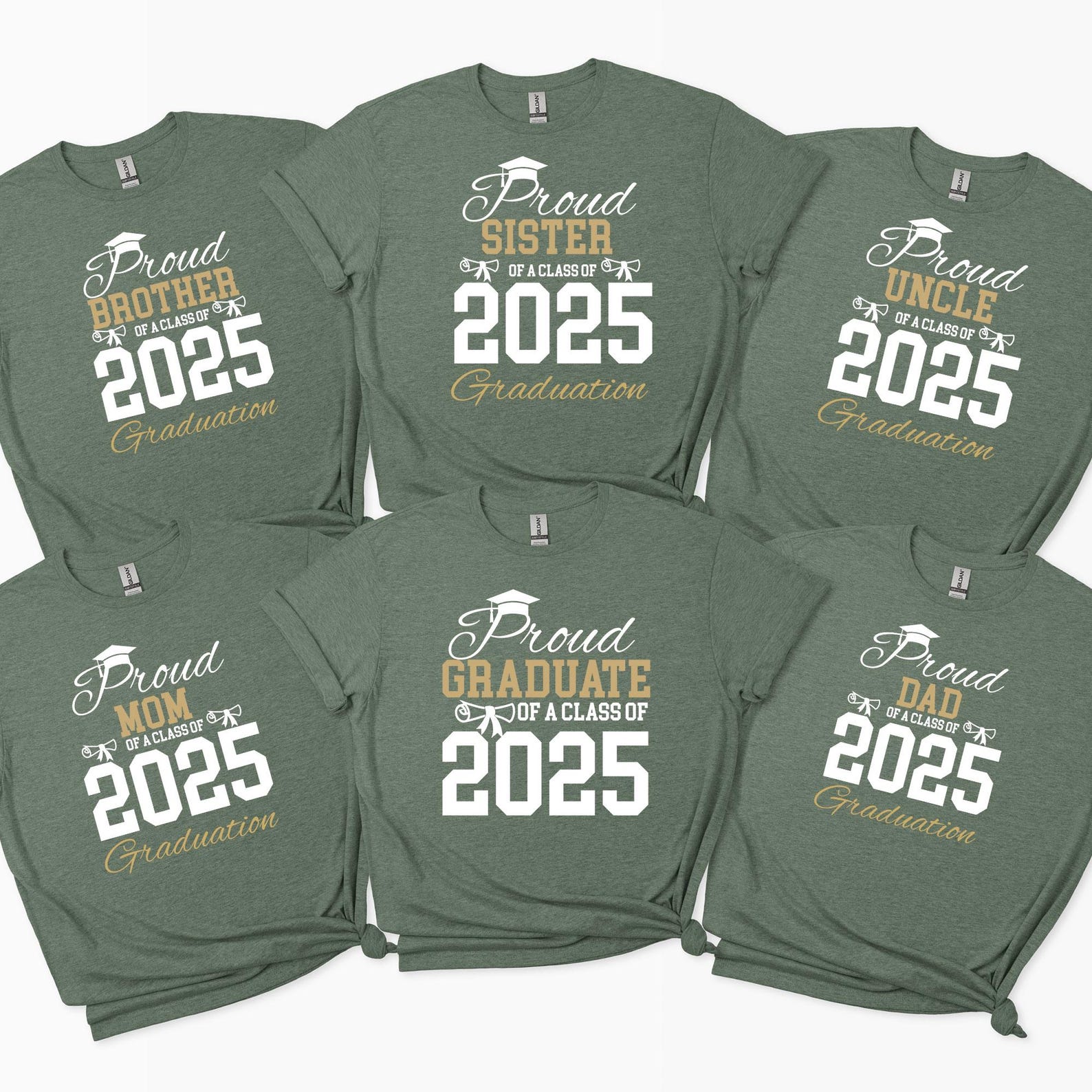 Class of 2025 Graduation Family Shirts, Matching Family Graduation ...