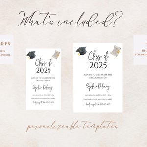 Class of 2025 Graduation Invitation, Digital Evite - Etsy