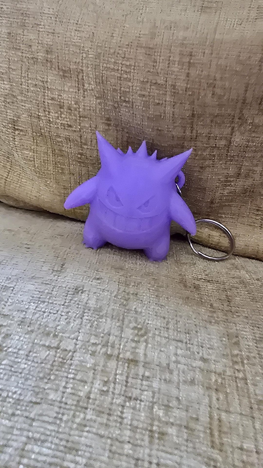 3D Printed Gengar Pokemon Glow in the Dark Keyring - Etsy