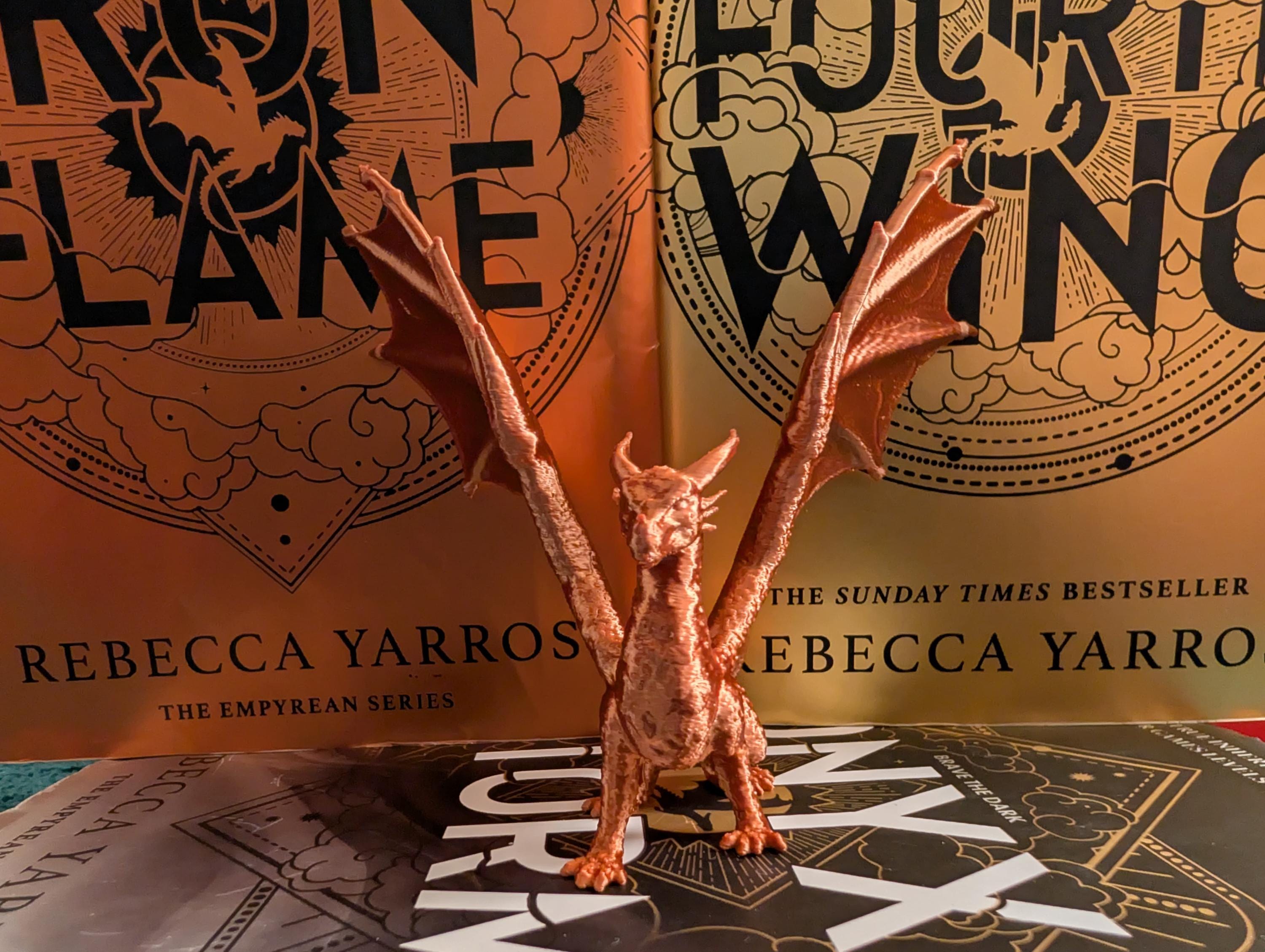 3D Printed Dragon Iron Flame / Fourth Wing - Etsy