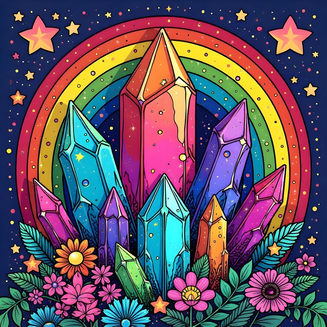 Trippy & Groovy Coloring Pages | 200 Pages |printable Psychedelic Art ...