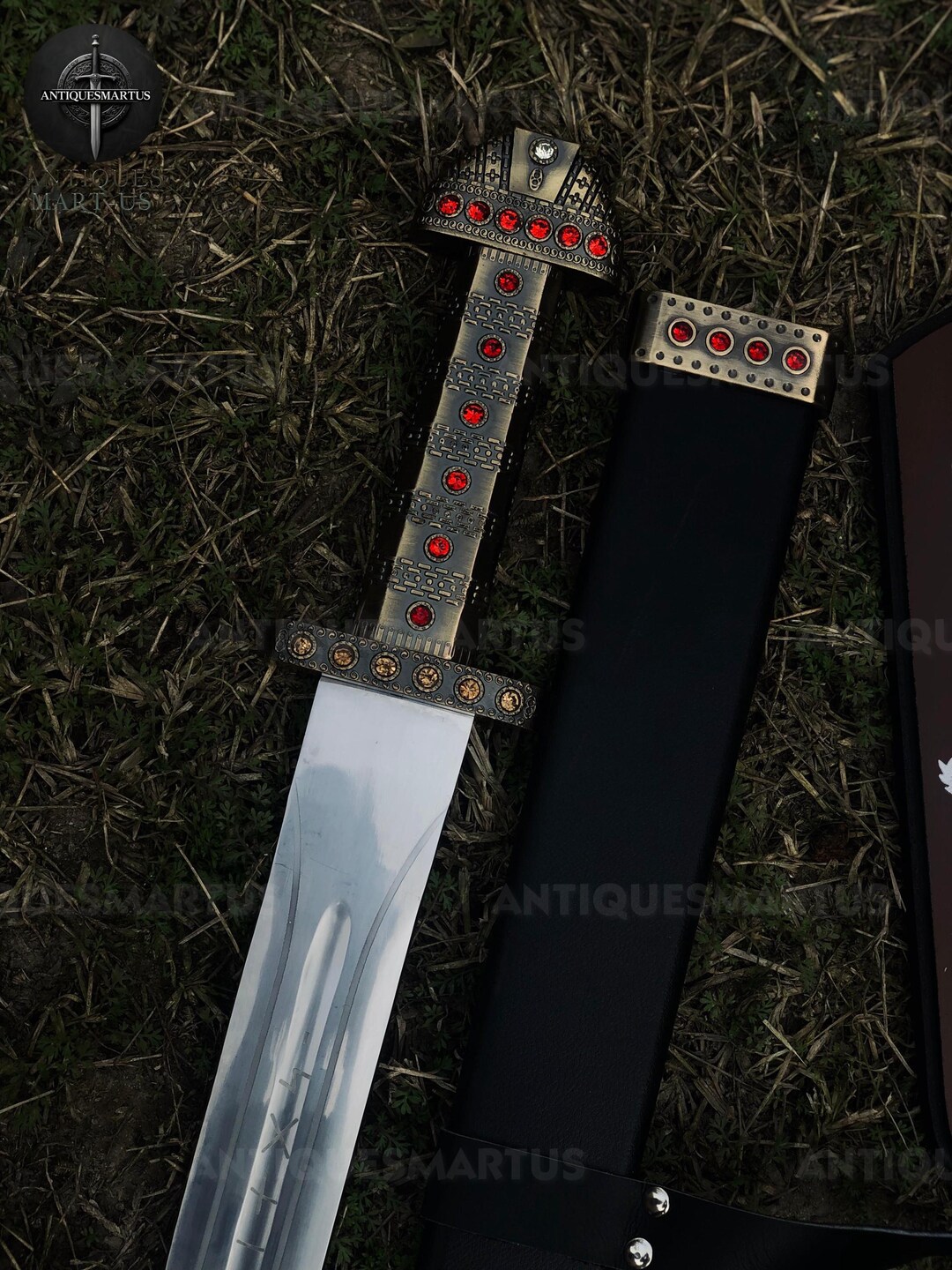 King Ragnar Lothbrok Viking Sword, Handmade Medieval Sword With ...