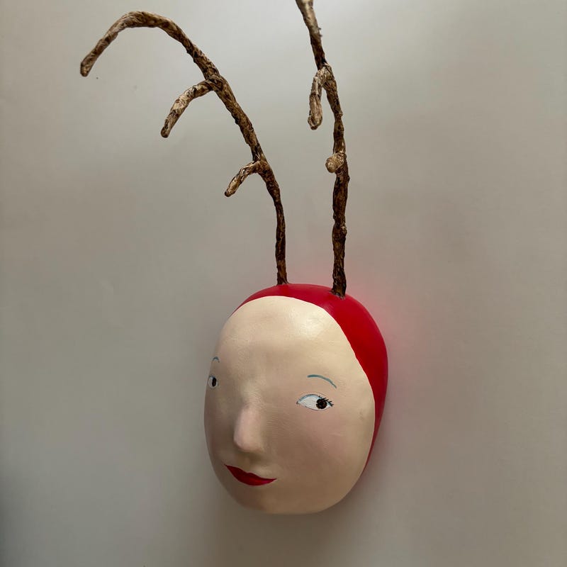 Paper Mache Mask - Etsy