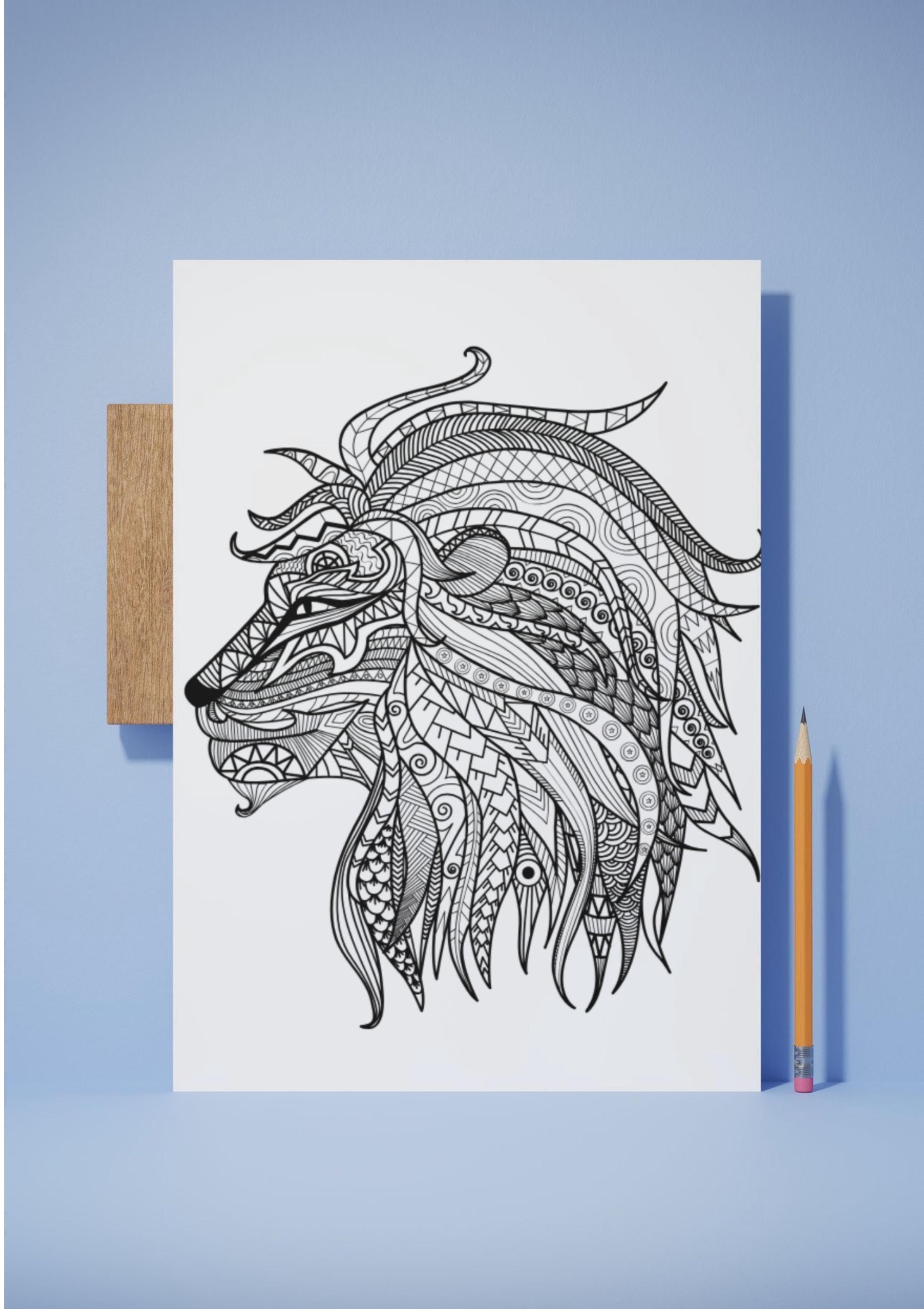 Printable Mandala ANIMALS Coloring Pages | 20 Page A4 Digital Download ...