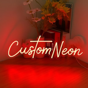Custom Neon Wall Decor Sign | Custom LED Room Sign | Personalized Bar ...