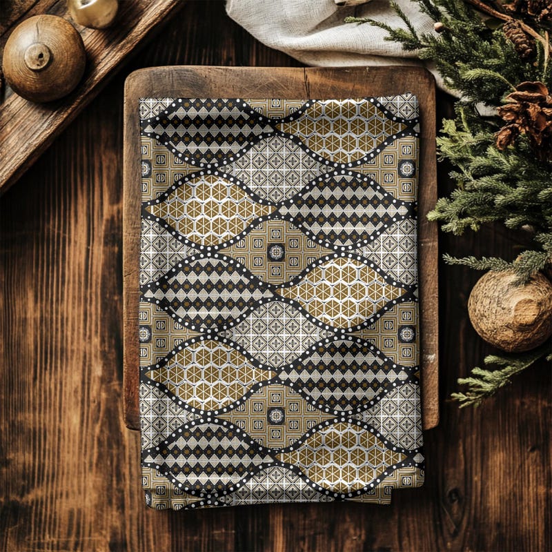 Geometric Hand Towel - Etsy