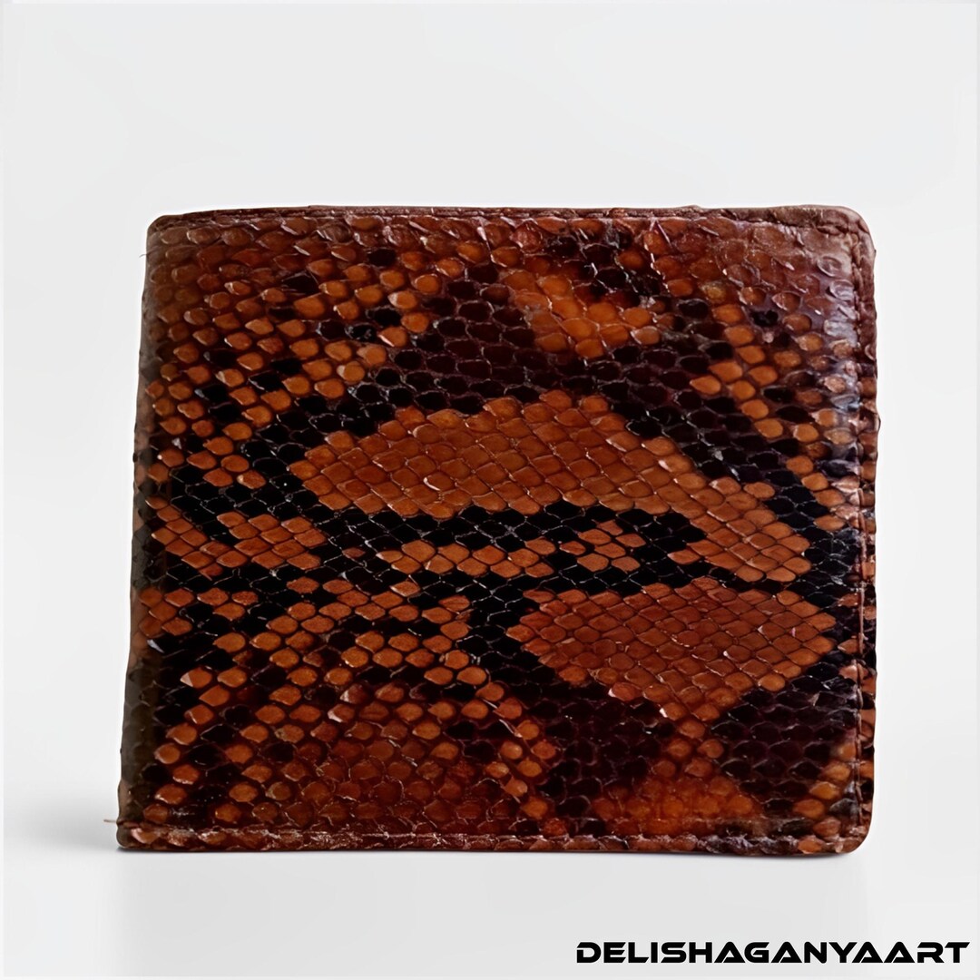 Python Snake Skin Men's Wallet, Snake Skin, Exotic Wallet, Color Wallet ...