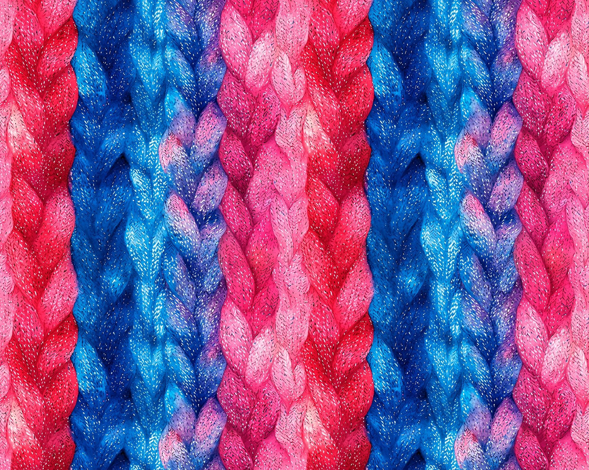 Watercolor Knitting Seamless Pattern - Crocheting Digital Paper ...