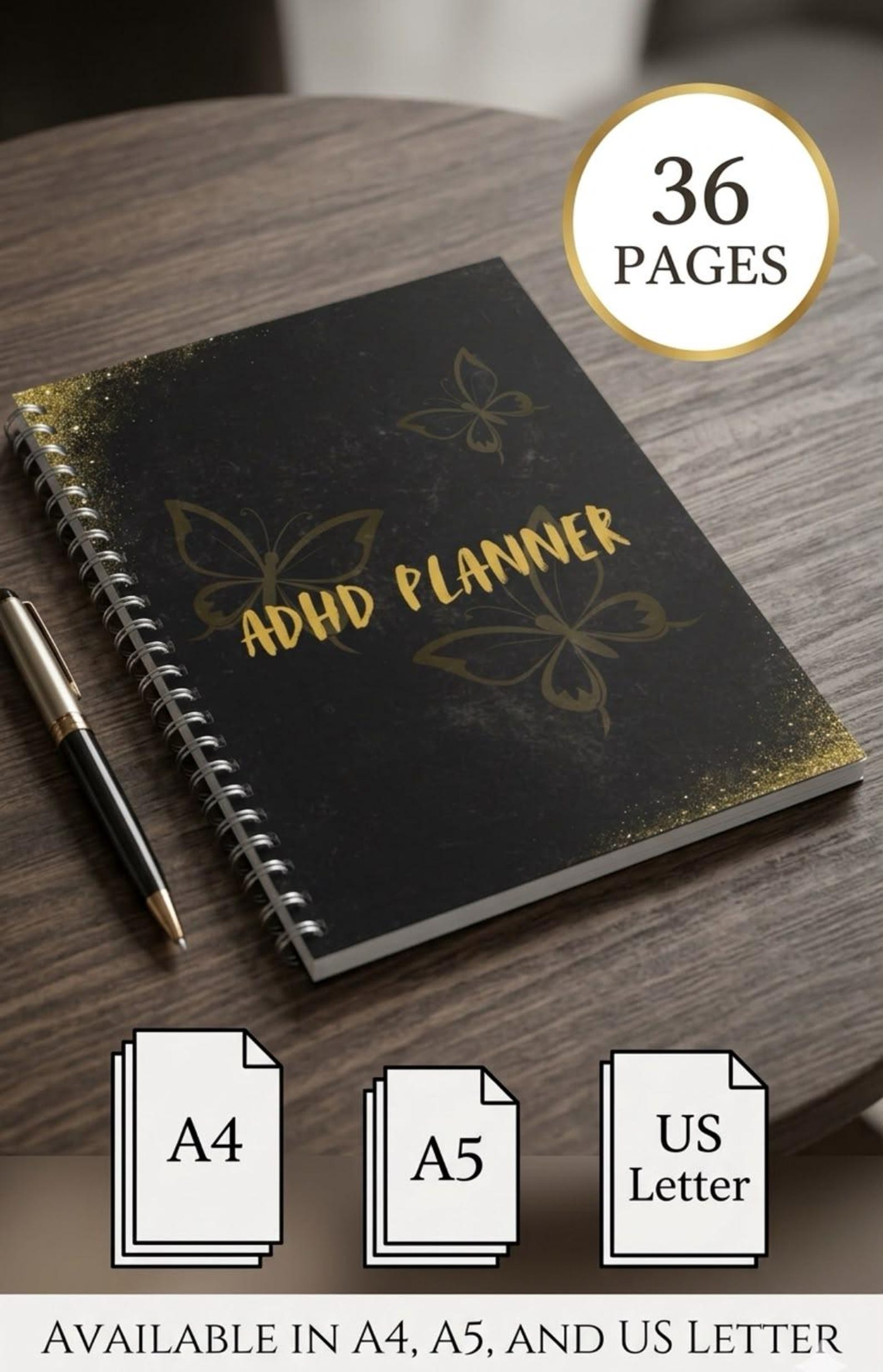 ADHD Planner | Daily Routine, Task, Goal Organizer (digital Download ...