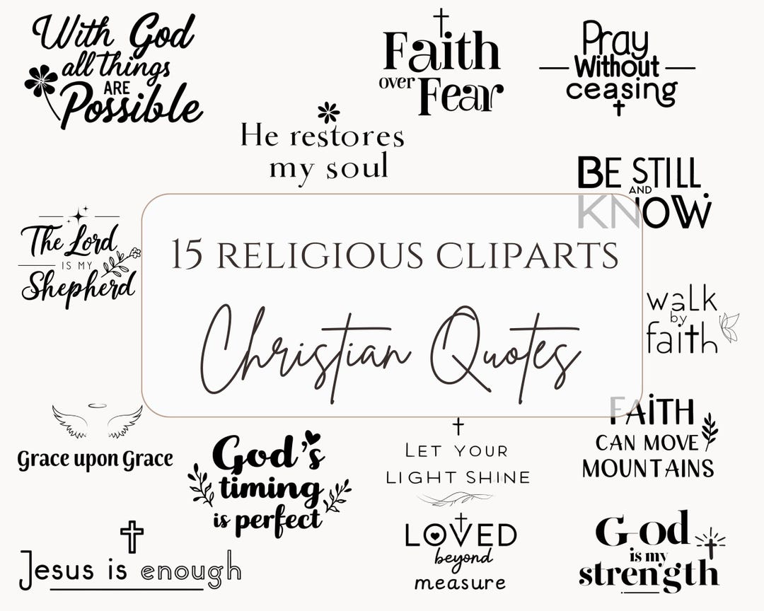 Religious Quotes PNG Faith Quotes Minimalist Christian Bible Verse Png ...