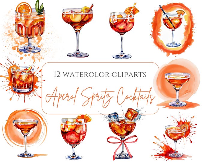 Spritz Drink Drawing, Spritz Illustration, Spritz SVG, Spritz PNG ...