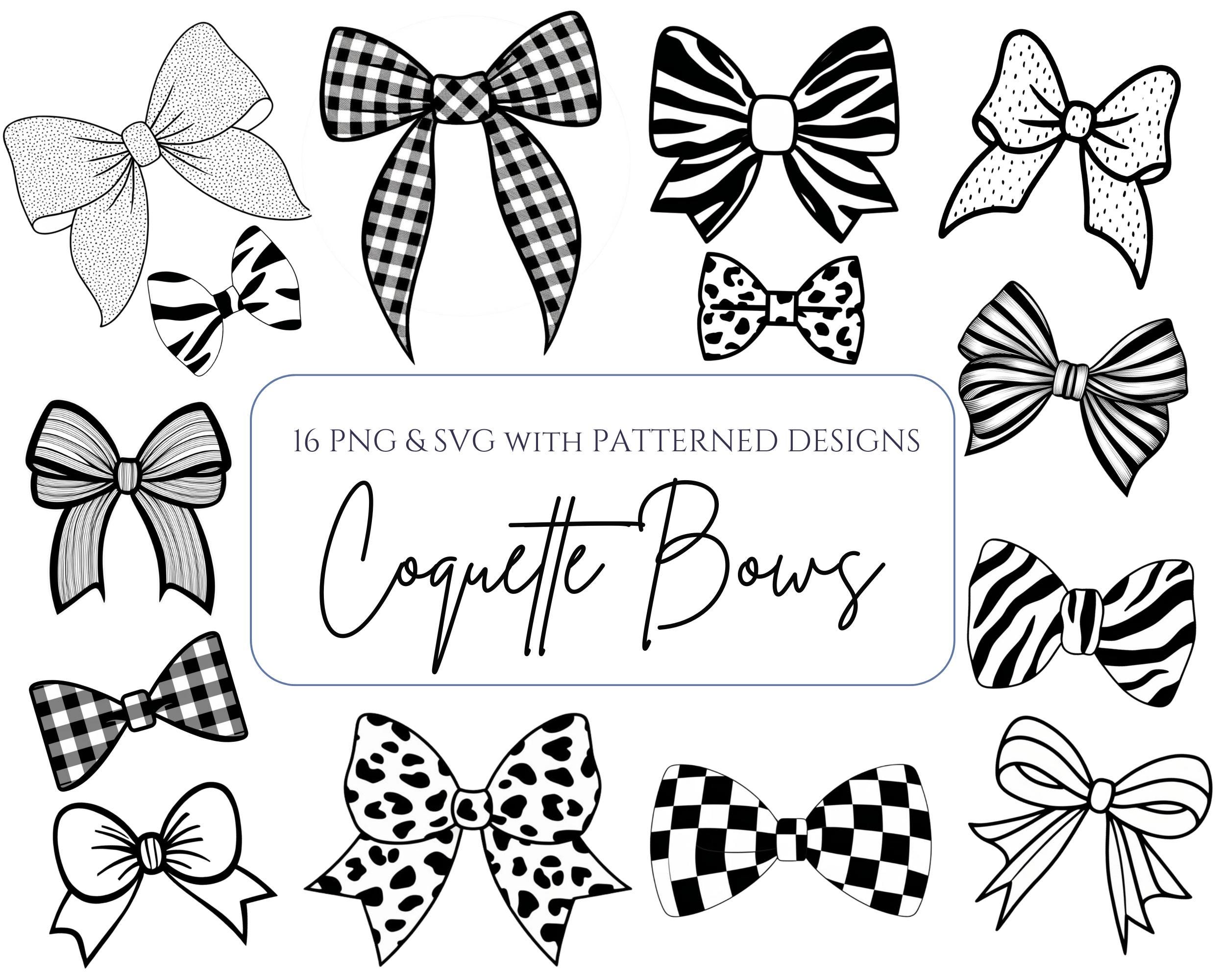 Coquette Bow Svg Pattern Bow Png Black Checkered Coquette Bow Svg Retro ...