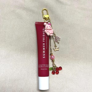 Lip Balm Charm Key Chain| Lip Balm Chain| Lip Balm| Gifts for Her| Lip ...