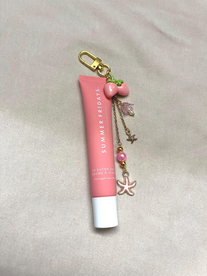 Lip Balm Charm Key Chain| Lip Balm Chain| Lip Balm| Gifts for Her| Lip ...