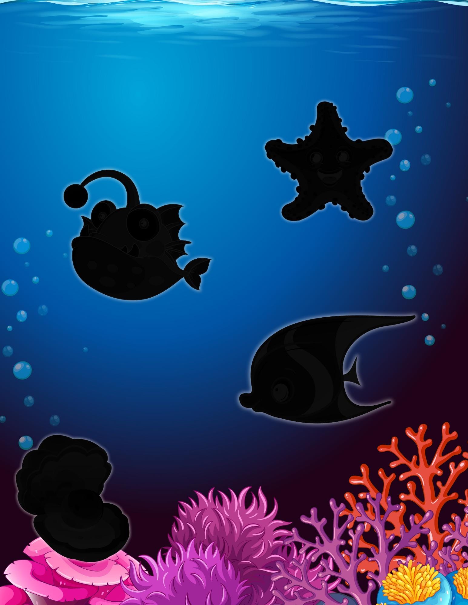 50 Printable Underwater Animals Busy Book for Kids|preschool Activity ...