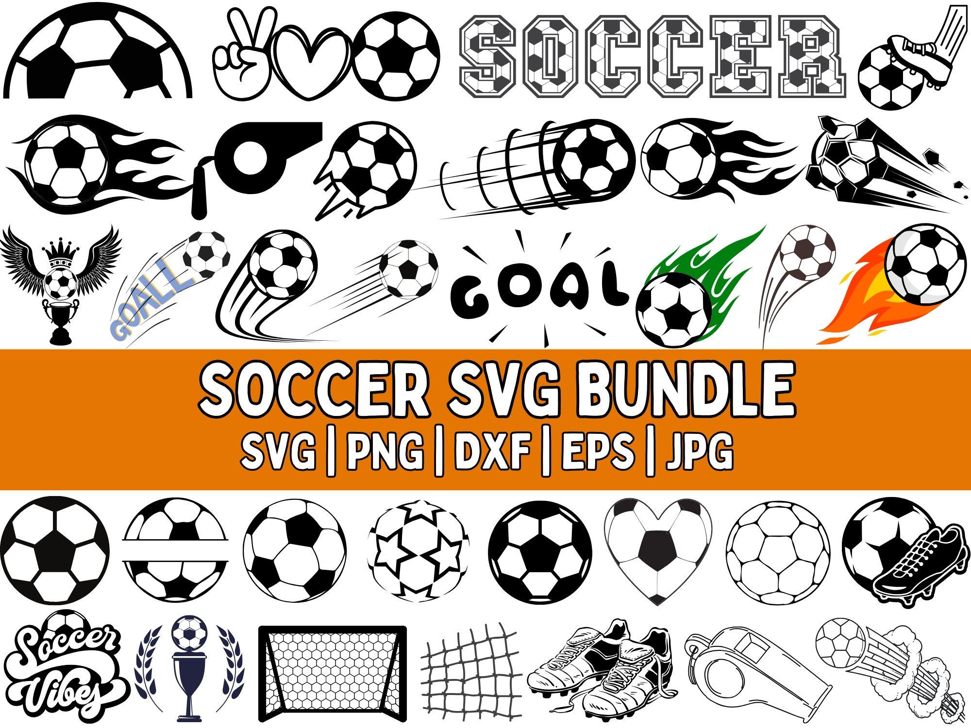 Soccer SVG Bundle: Ball Monogram, Team Designs (digital Download) - Etsy