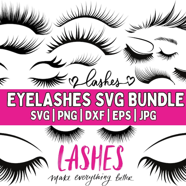 Eyelashes Svg - Etsy