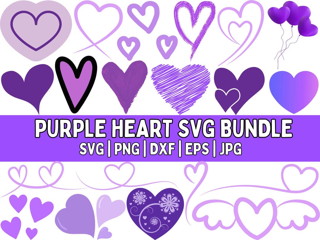 Purple Heart Svg, Purple Heart Png, Purple Heart Clipart, Purple Heart ...