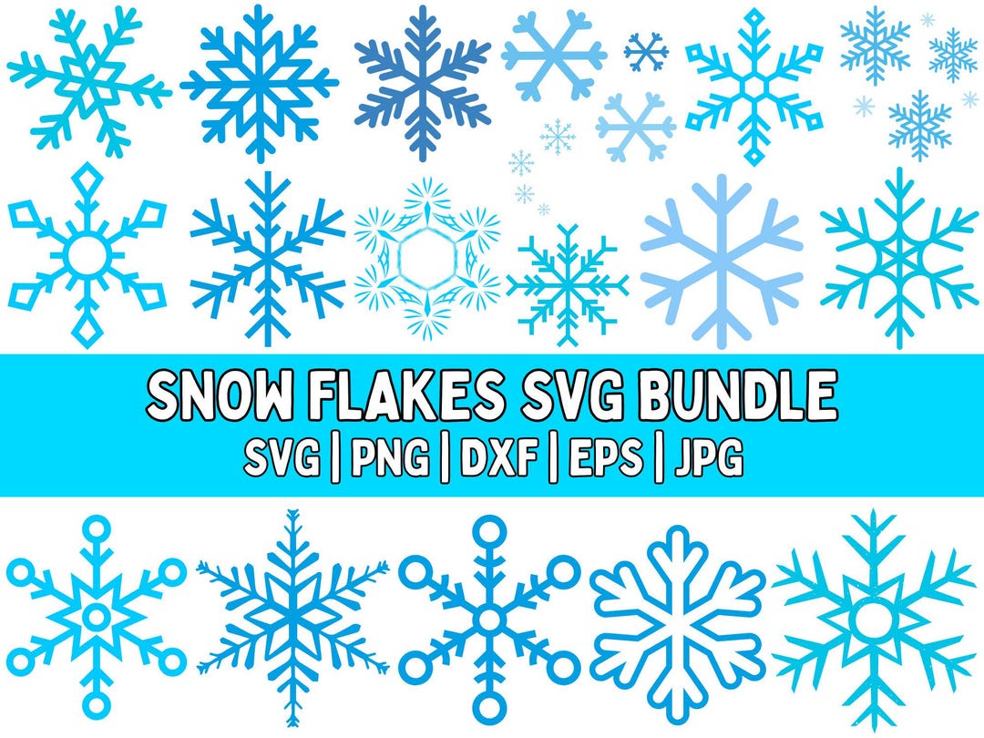 Snowflake Svg Bundle, Flake Winter Svg, Christmas Svg, Winter Svg ...