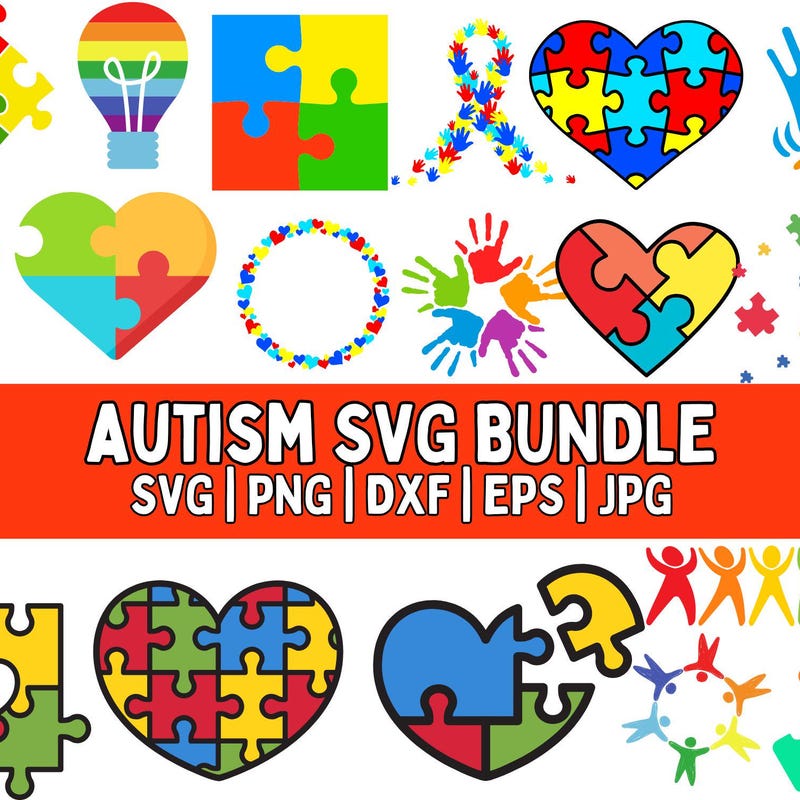 Autism Awareness Svg - Etsy