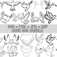 Dove Svg File | Bird Svg | Dove Clipart | Bird Svg | Dove Stencil Svg ...