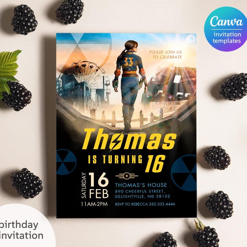 Fallout Invitation - Etsy