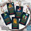 Printable Super Mario Bros Favor Tags - Cute Thank You Tags - Mario ...